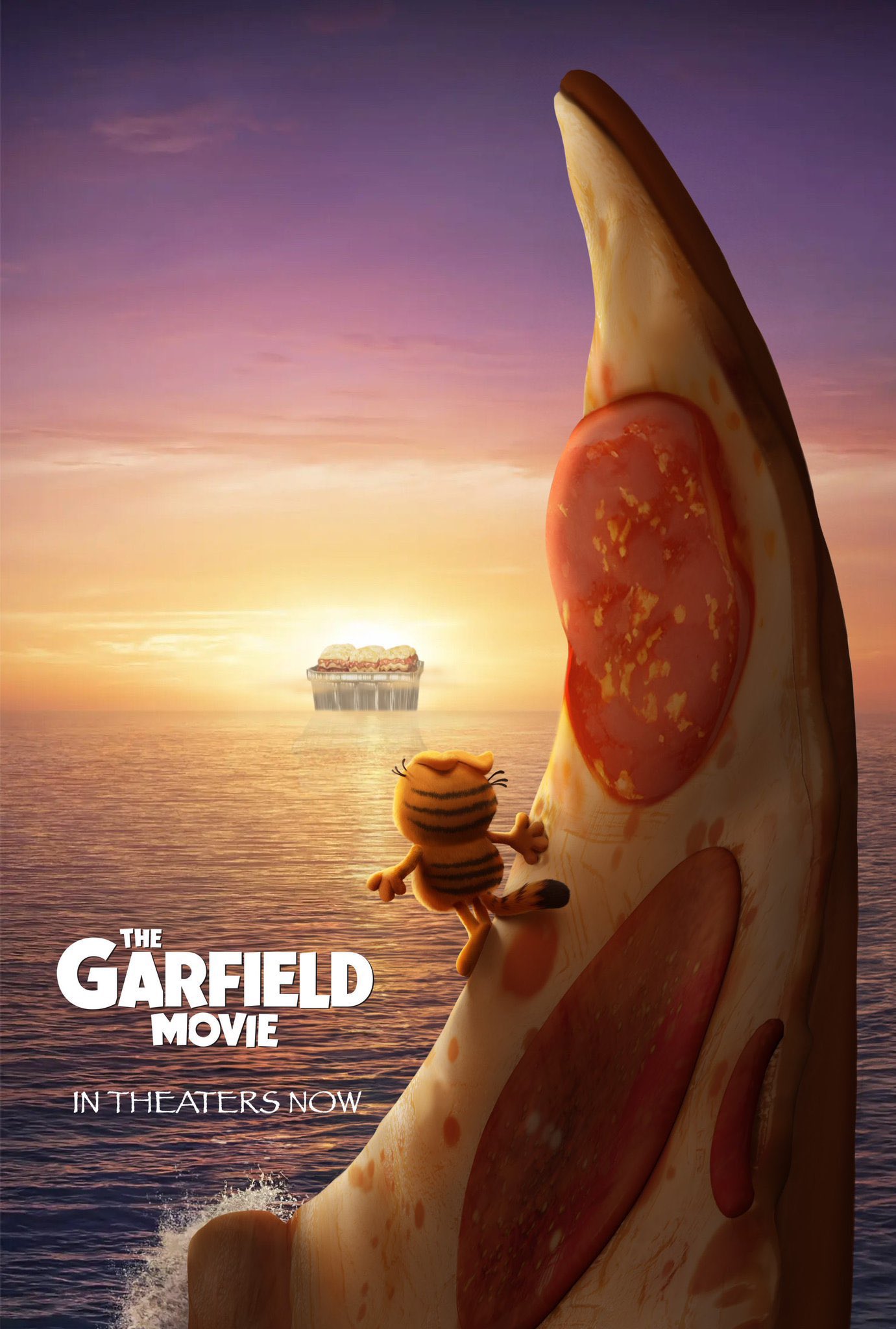 Garfield The Movie Poster The Garfield Movie Midnight Snack Attack'
