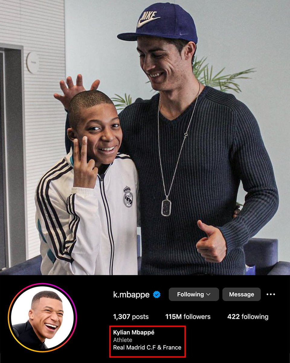 Mbappe has already edited all of his social media bio's 🙌 A dream come ...