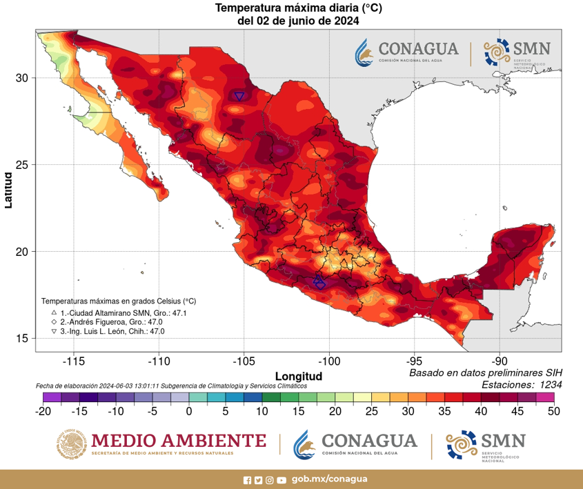 Mapa De Climas De Mexico Clima En México, Hoy 17 De Abril: Frente