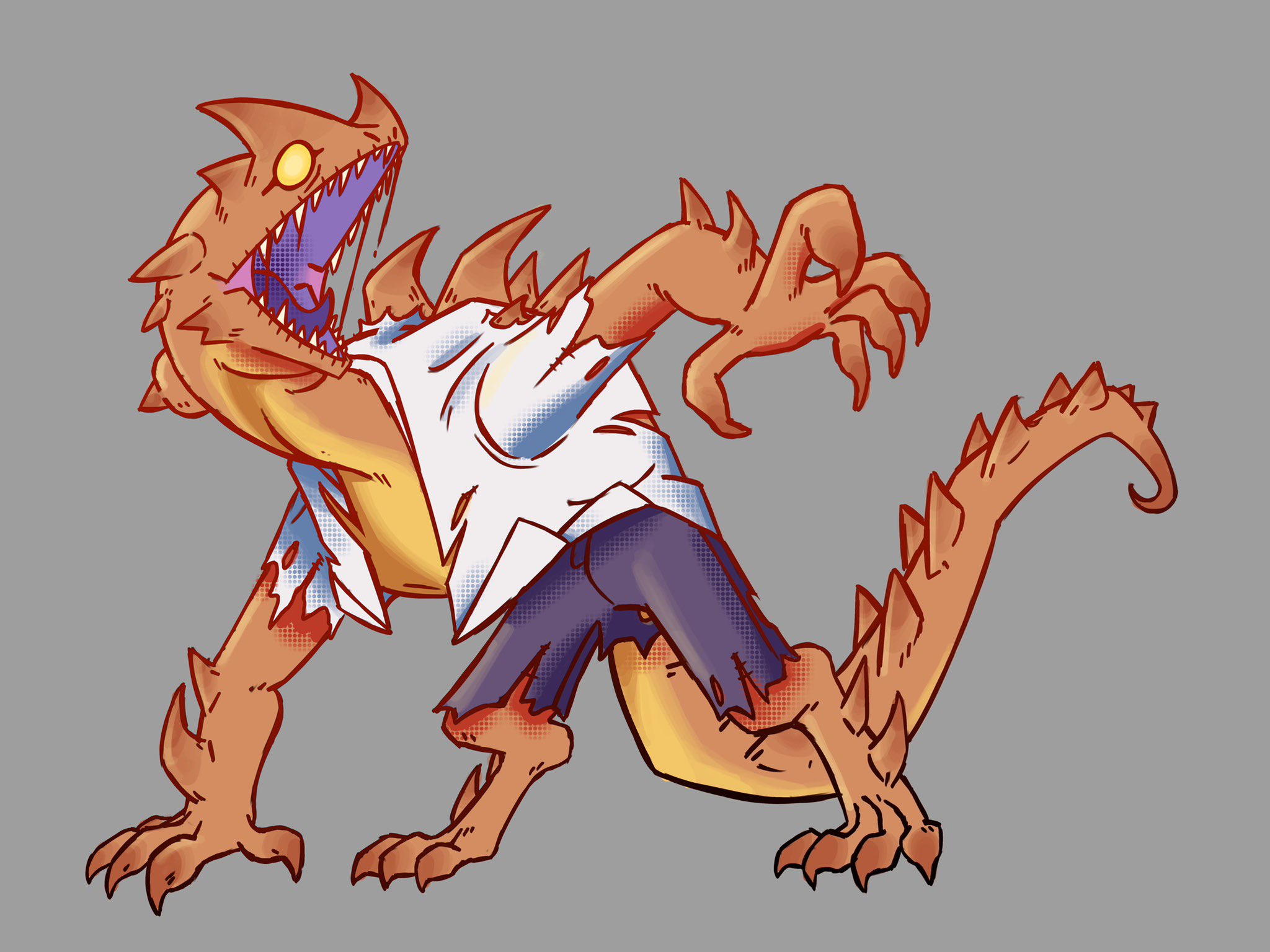 Half Mens Half Dinosaurus