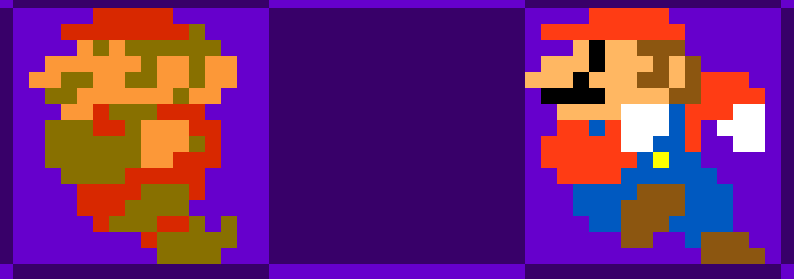 Mario 8 Bit Sprite 8 Bit New Super Mario Bros DS! By