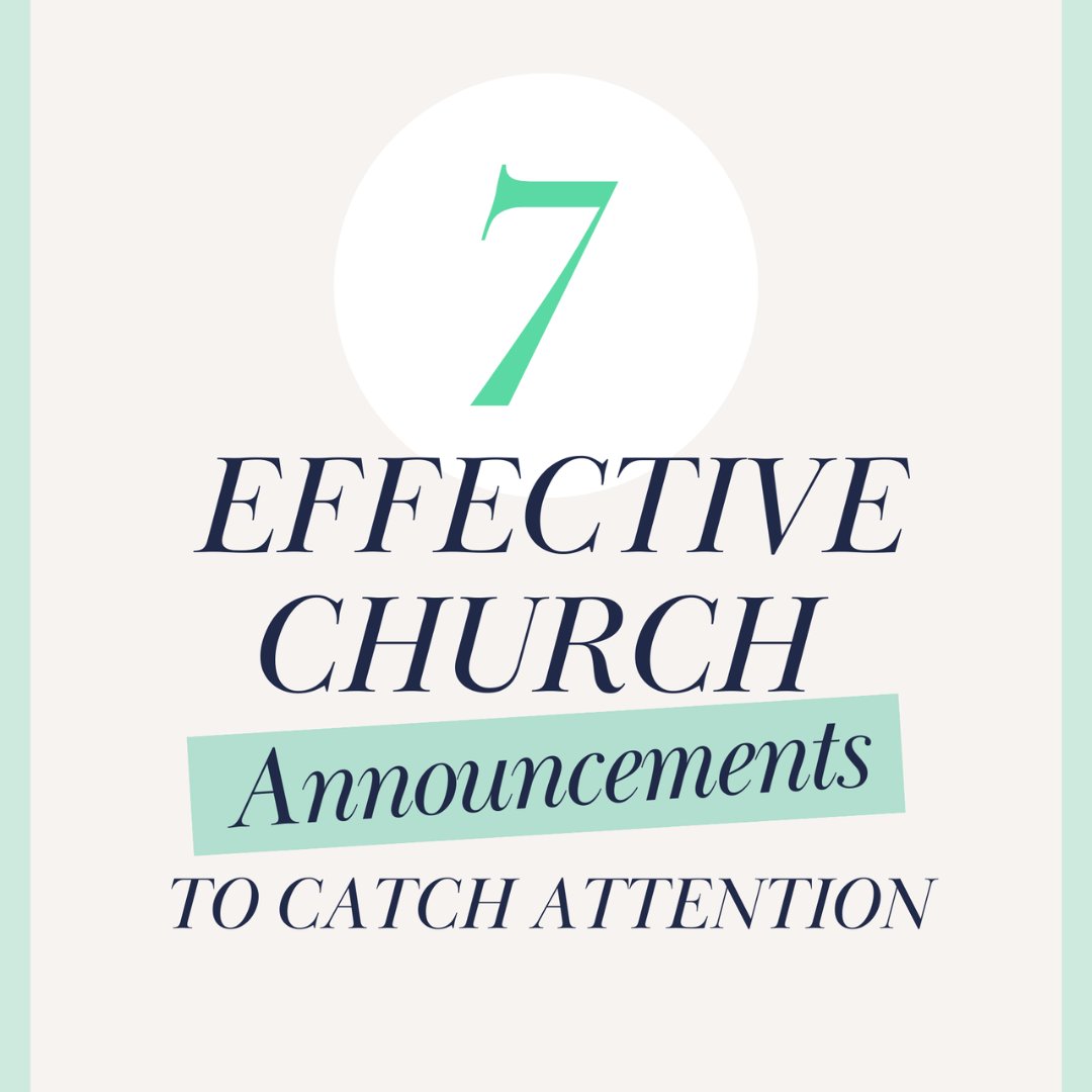 Sample Church Announcement Letters 7 Steps To Creating A Must Read