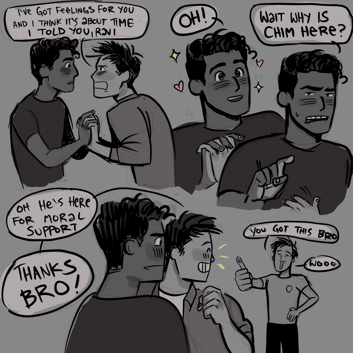 「trying to make fan art for the thing i'm hyperfixated on bec」miguel 🌧️の漫画