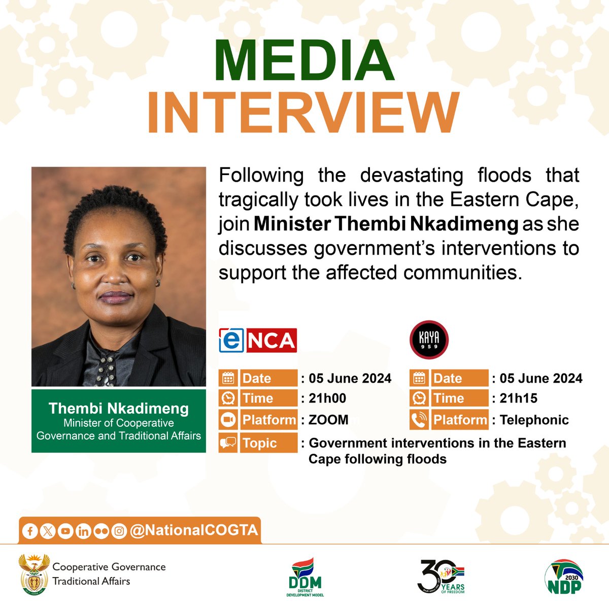Department of Cooperative Governance and Traditional Affairs