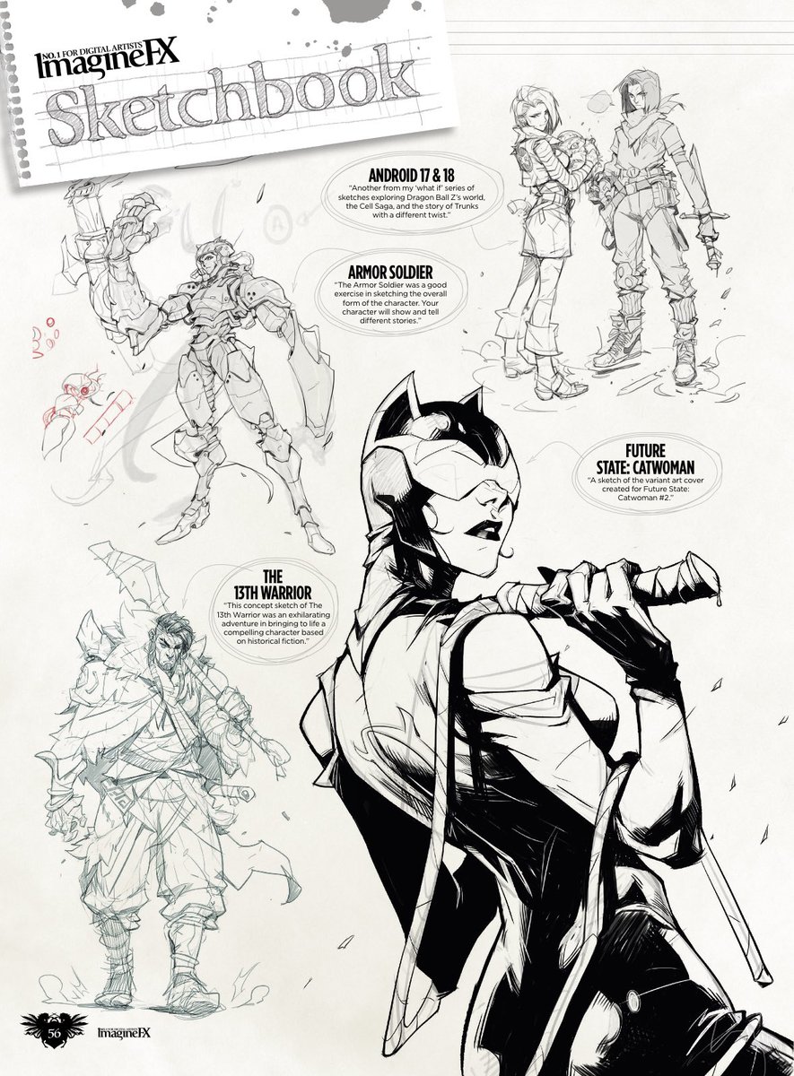 「Sketches New&Old #characterdesign 」Pyroowdailyの漫画