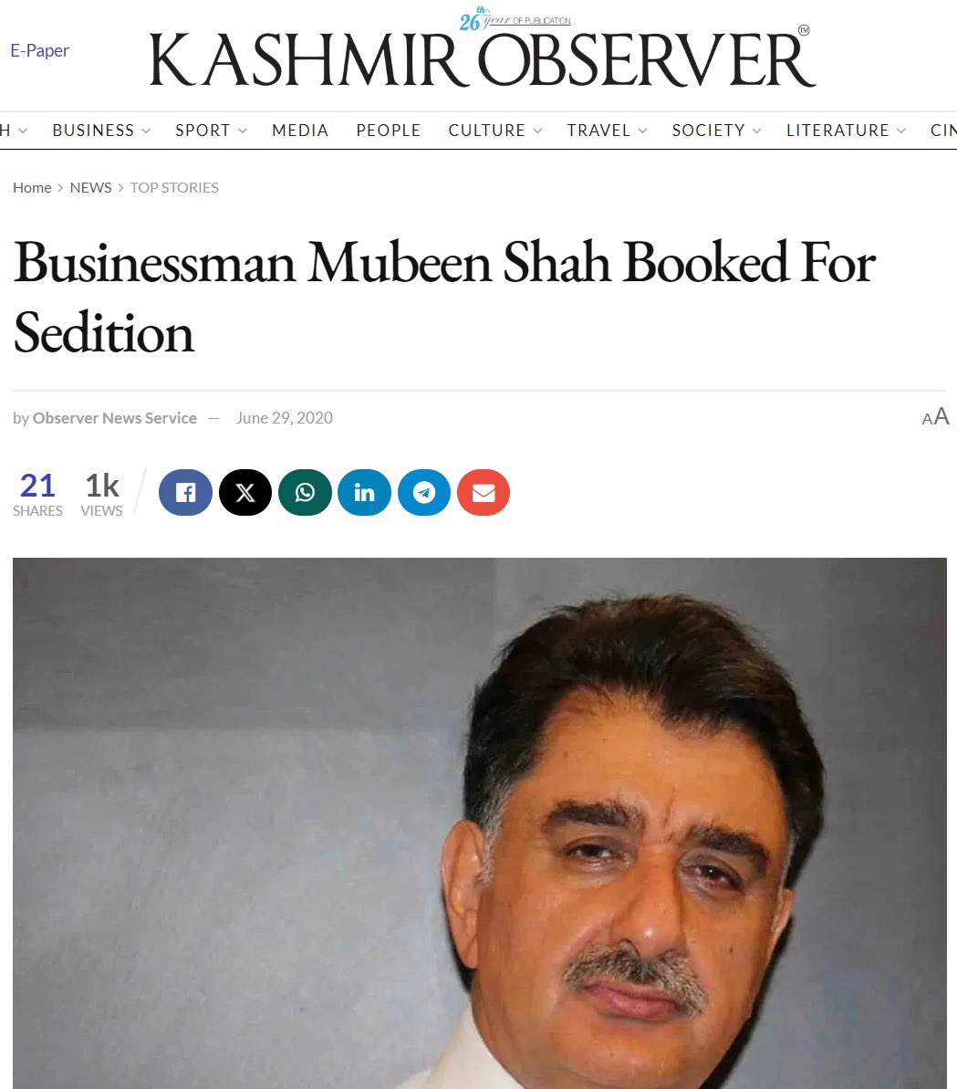 𝐊𝐚𝐬𝐡𝐦𝐢𝐫- 𝐓𝐡𝐞 𝐓𝐞𝐫𝐫𝐨𝐫 𝐈𝐧𝐝𝐮𝐬𝐭𝐫𝐲 (𝐏𝐚𝐫𝐭 𝟎𝟑) Mubeen Shah- A Thread 🧵 Mubeen ...