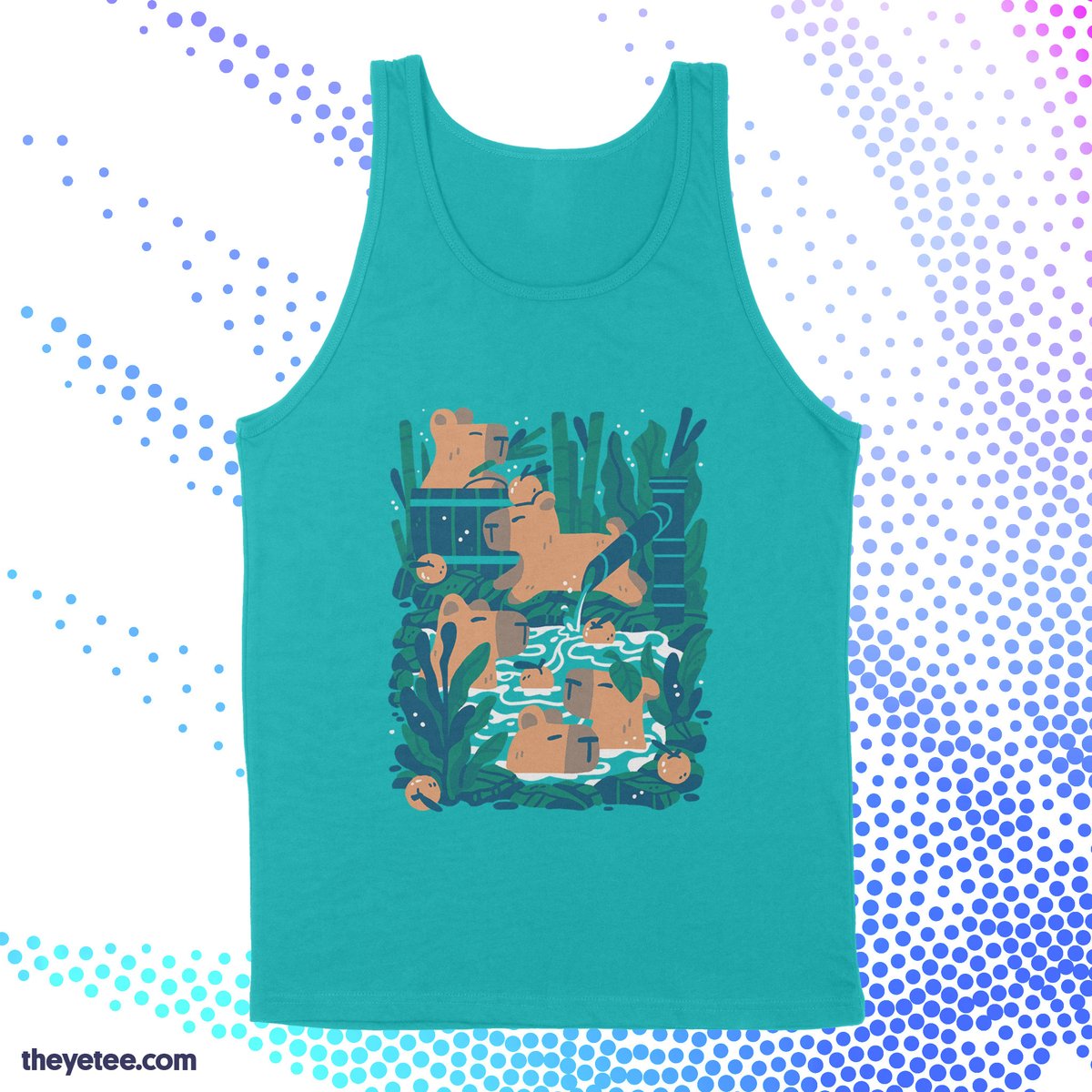 「Nothing like cooling off with a hot bath」|The Yetee 🌈のイラスト