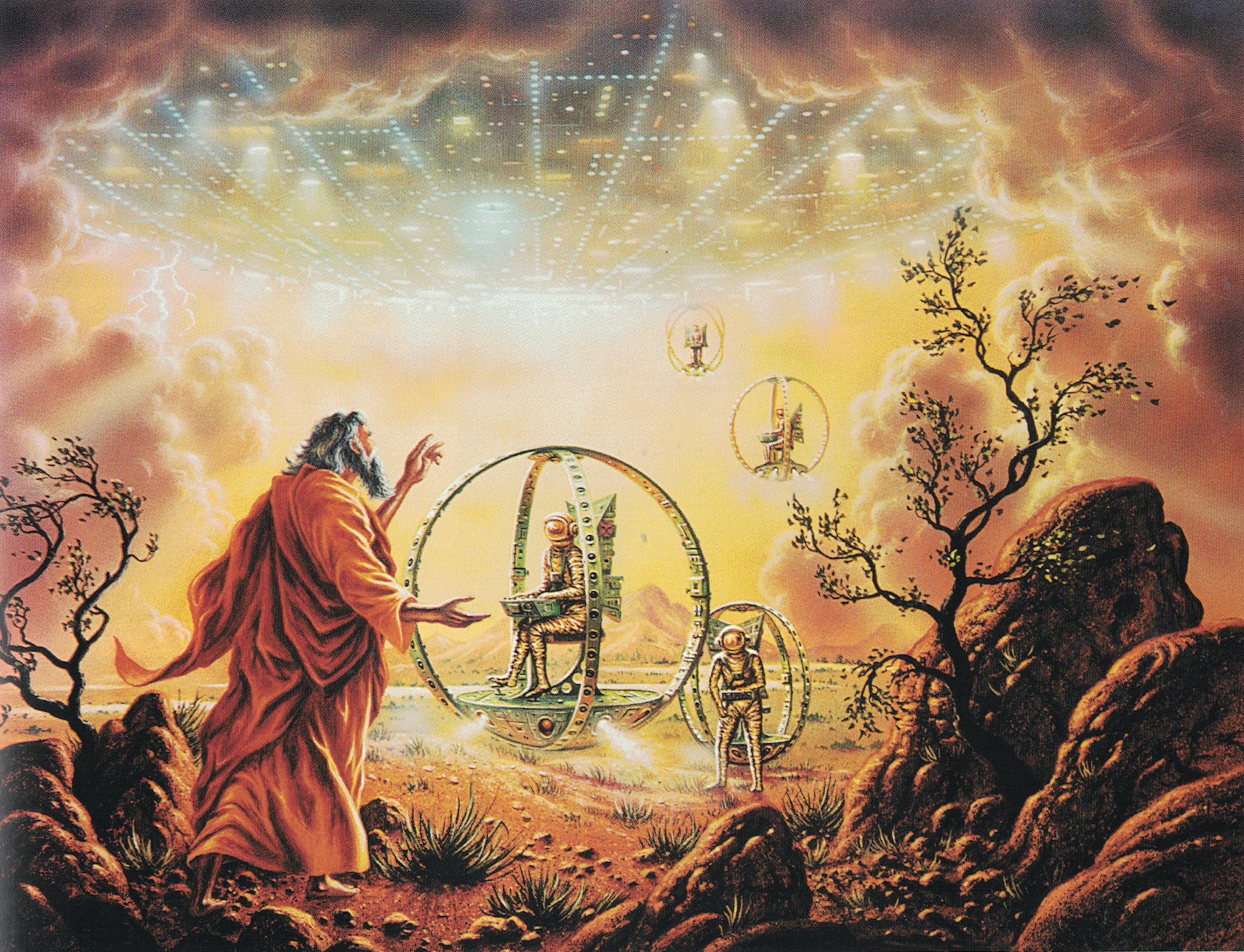 Ezekiel Wheel In The Sky What Does Ezekiel 1:19 Mean? | Bible Art
