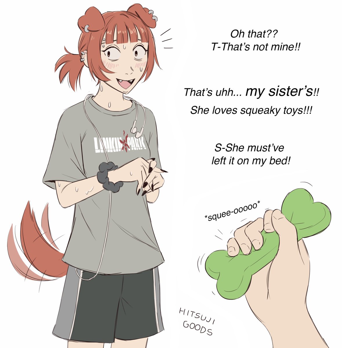 「Mitsu and her dog collar 」Hitsuji 🐑の漫画