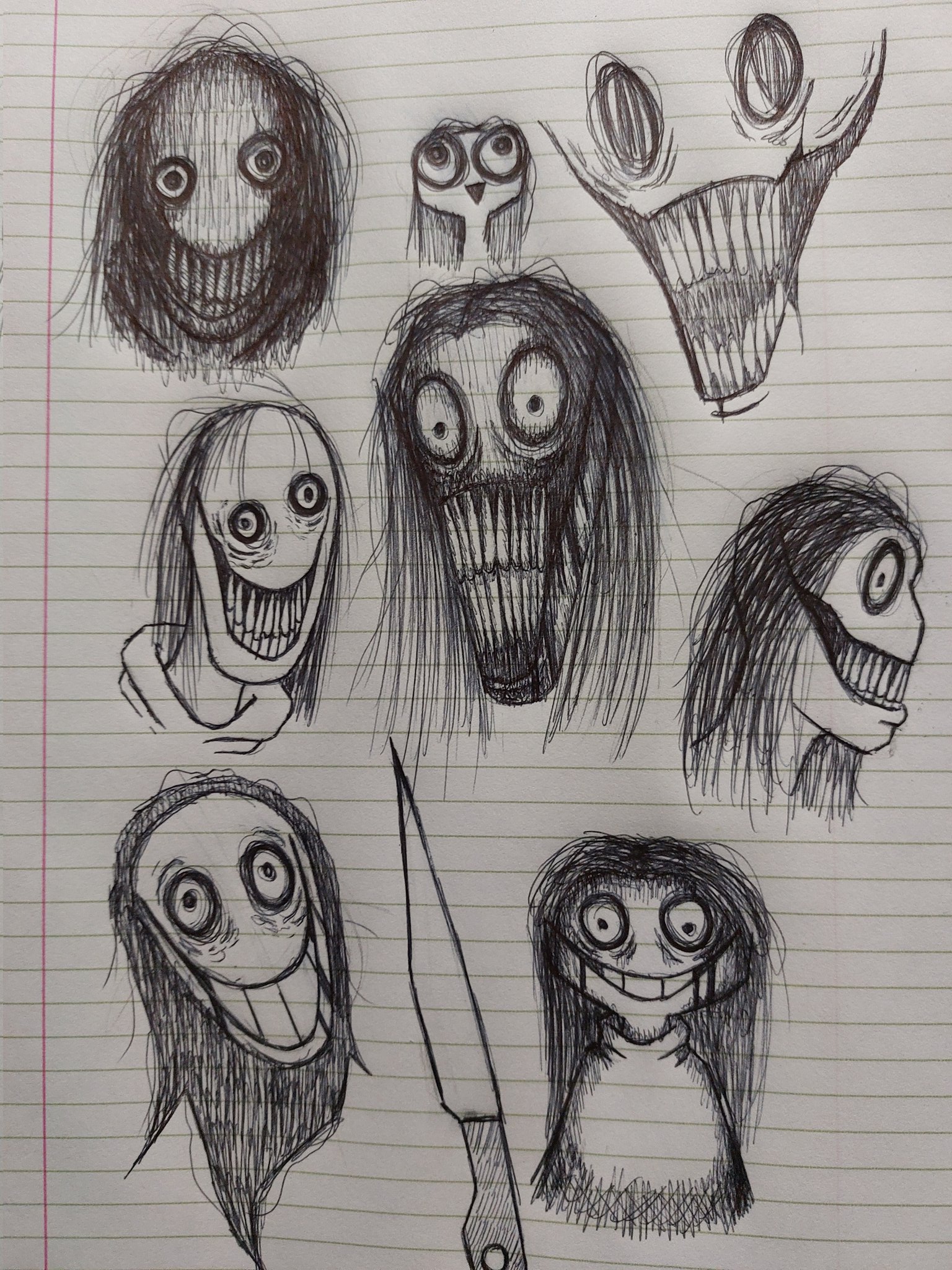 Jeff The Killer Drawing In Pencil Jeff The Killer 01 By Inkydevotee On