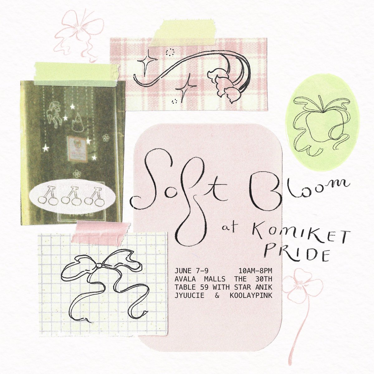 「soft bloom ˖ ࣪⊹ komiket pride 𓂃 see you this weekend ִֶָ𐀔 」tabby saccharine saturday 6/15の漫画