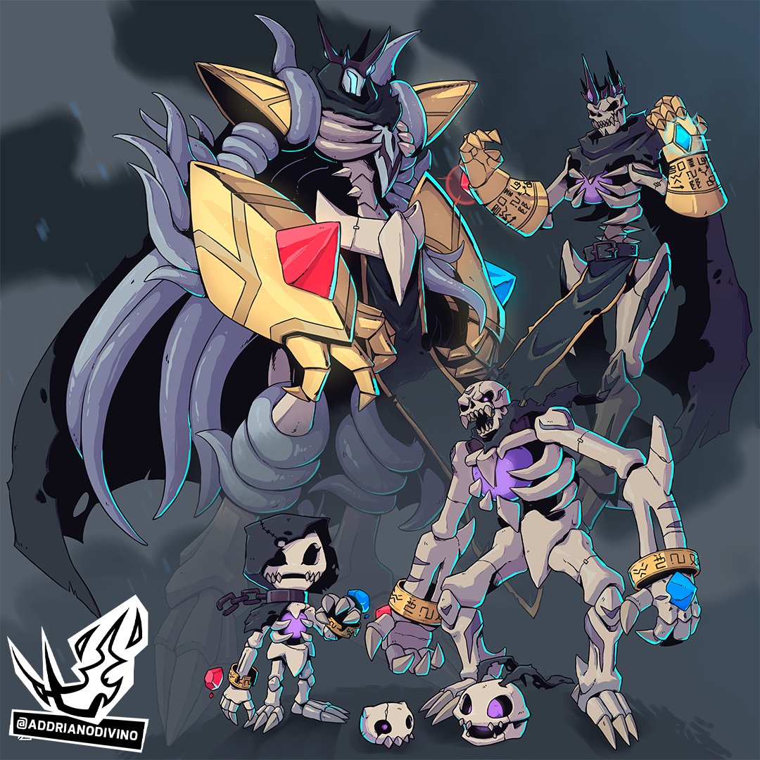 #Commission Fresh: Bonamon In-training: Marromon Rookie: KidSkullmon ...