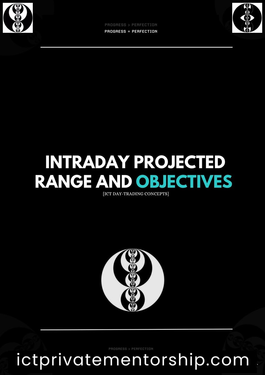 💎 ICT Day Trading Concepts 💎 A thread about: • Projected ranges for ...