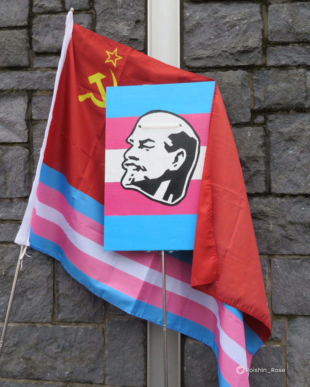 Lenin Soviet Union Flag