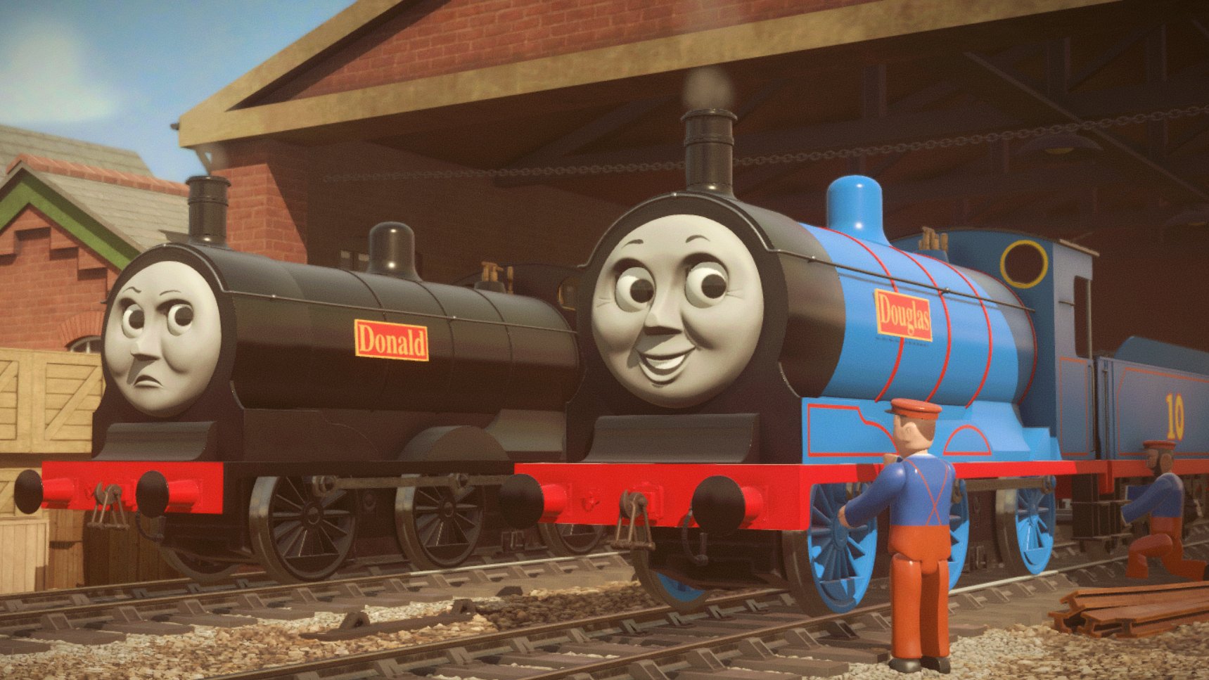Donald And Douglas Engine DONALD DOUGLAS THOMAS FRIENDS TRAIN TAKE N