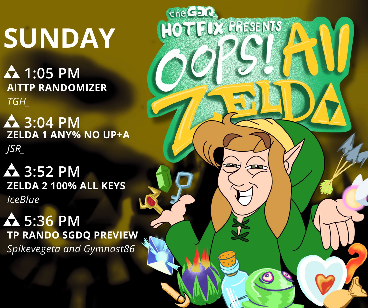 Zeldaspeedruns Schedule