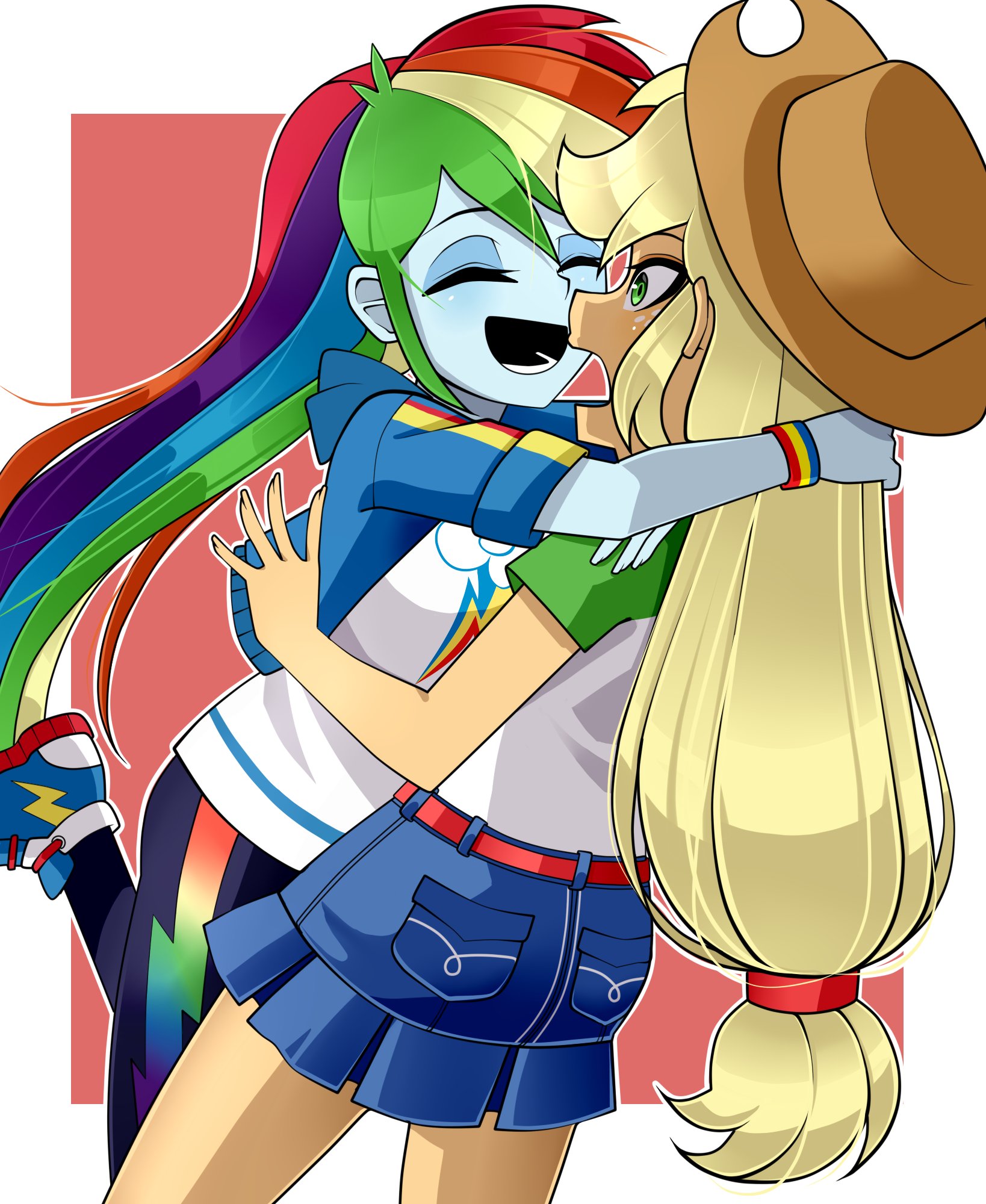 Applejack And Rainbow Dash Kiss Rainbow Dash X Applejack 2025 3354
