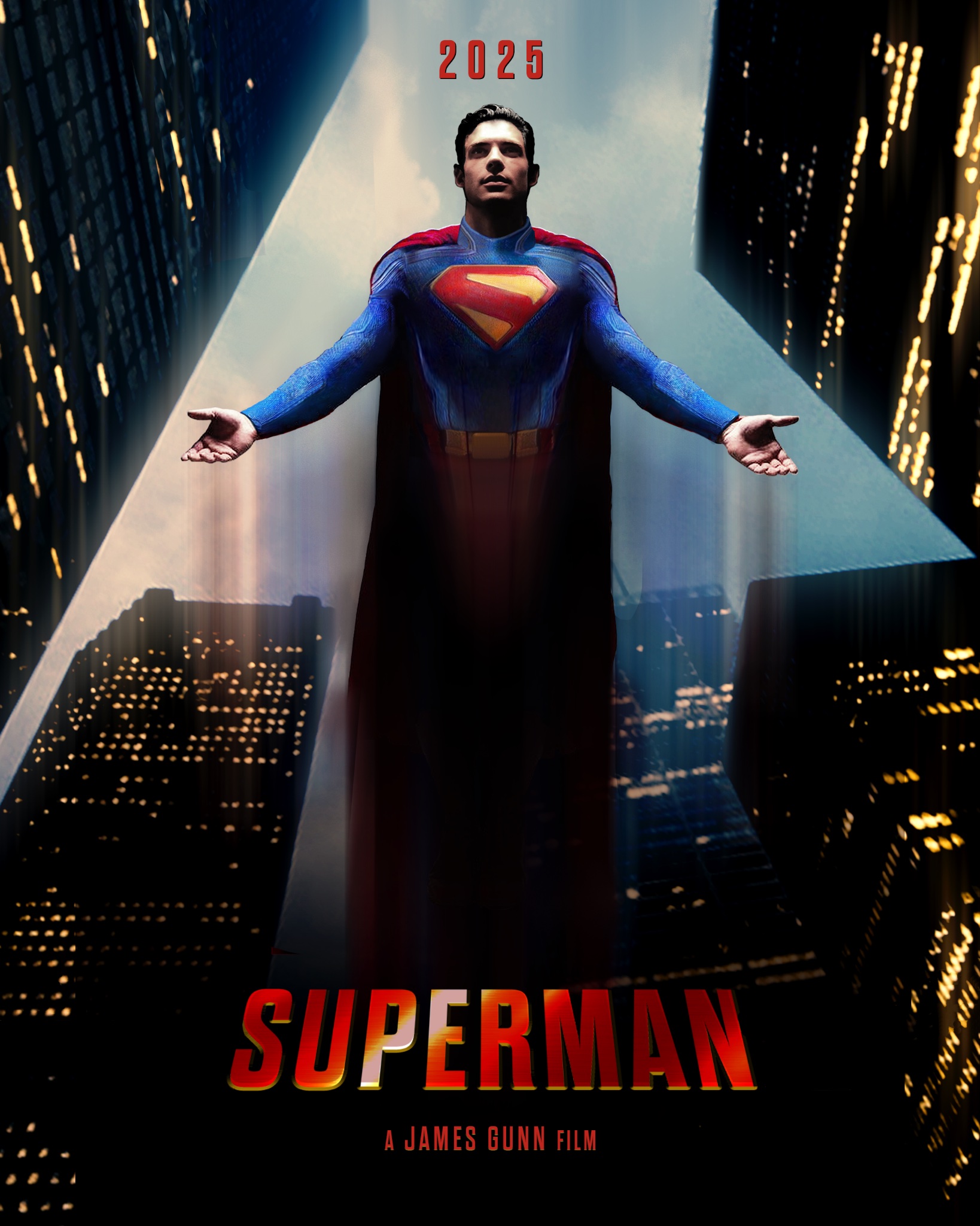 Filmplakat Der Gerechtigkeitsliga 2024 Textloses 4k 'SUPERMAN' Poster!