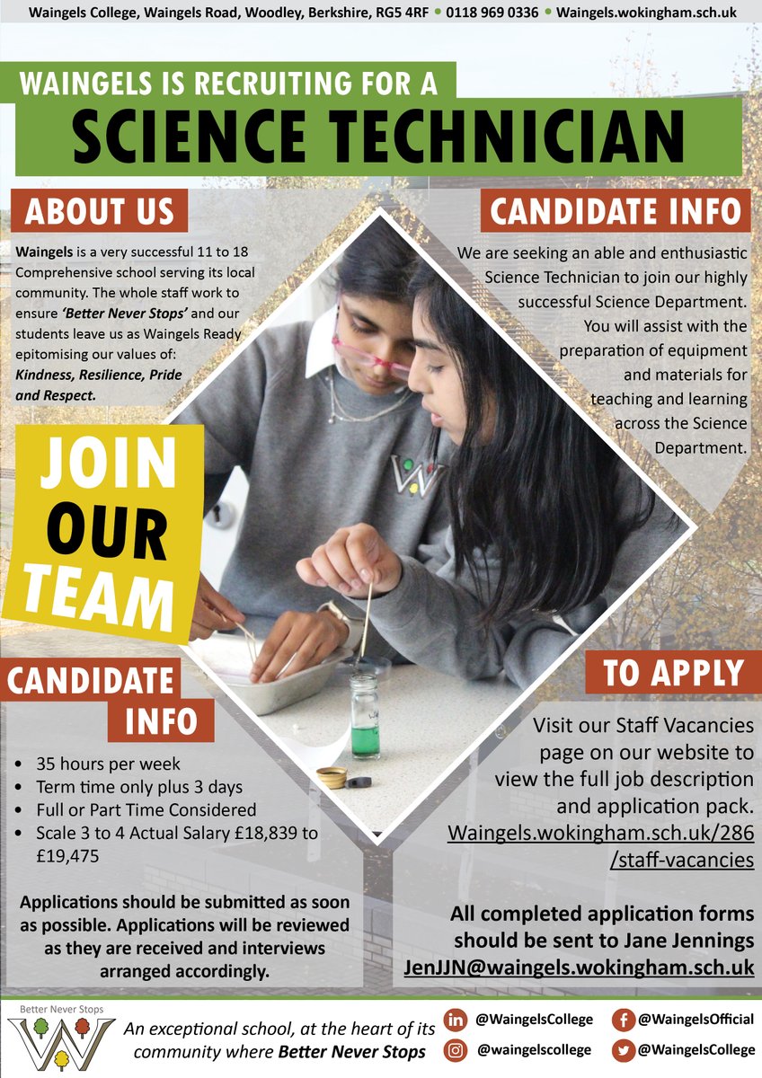 Staff Contact - Waingels College