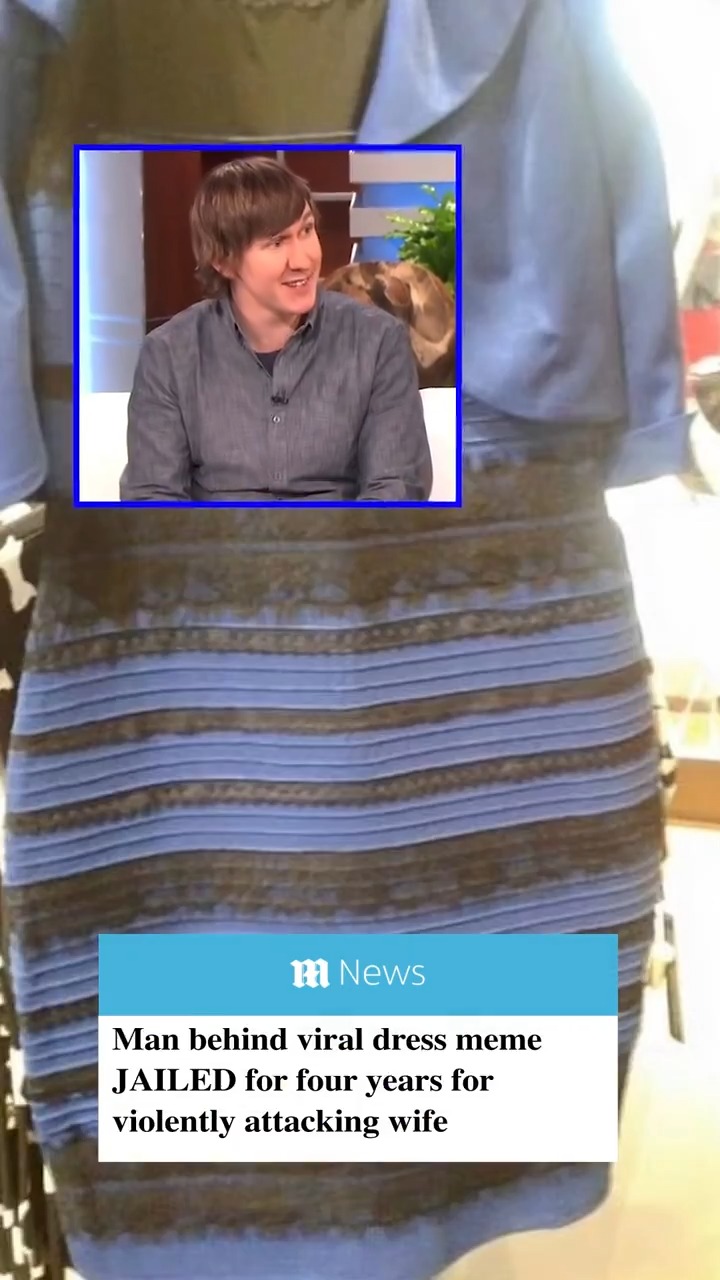 Memes Dress Gold Man Behind Viral Dress Meme Jailed For Violently