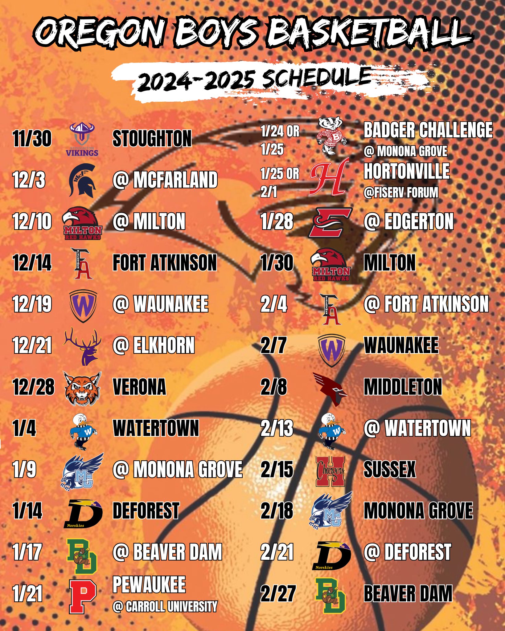 Oregon basketball schedule store