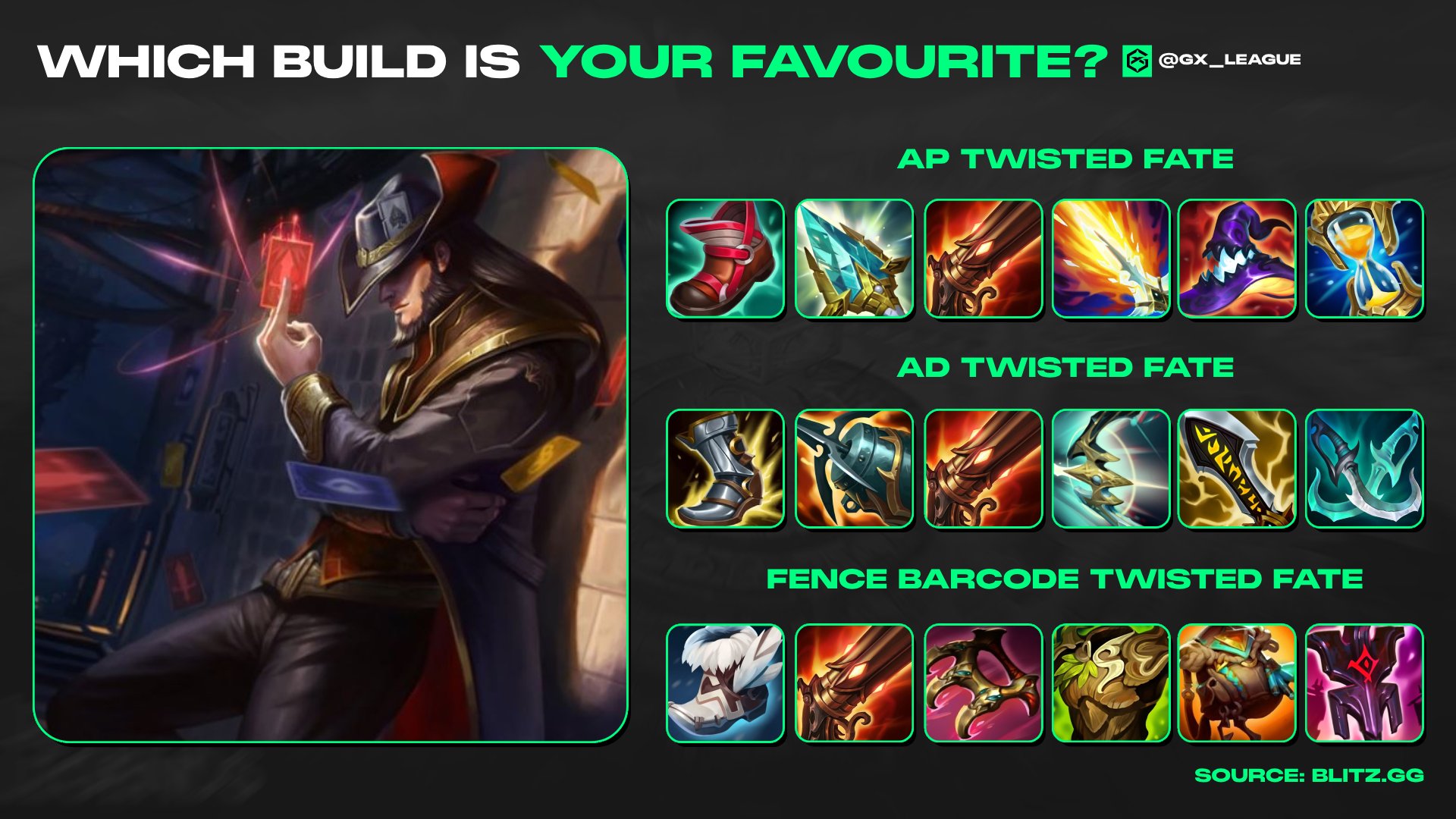Twisted Fate Build [S6] Twisted Fate Mid La MEJOR Build Para Carry