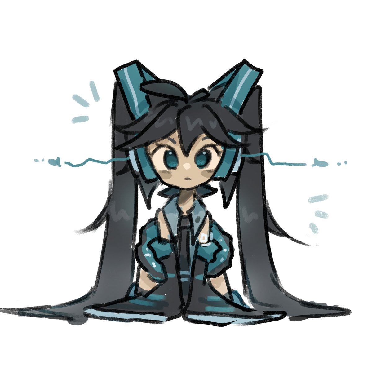 初音ミク 「」|meekieのイラスト