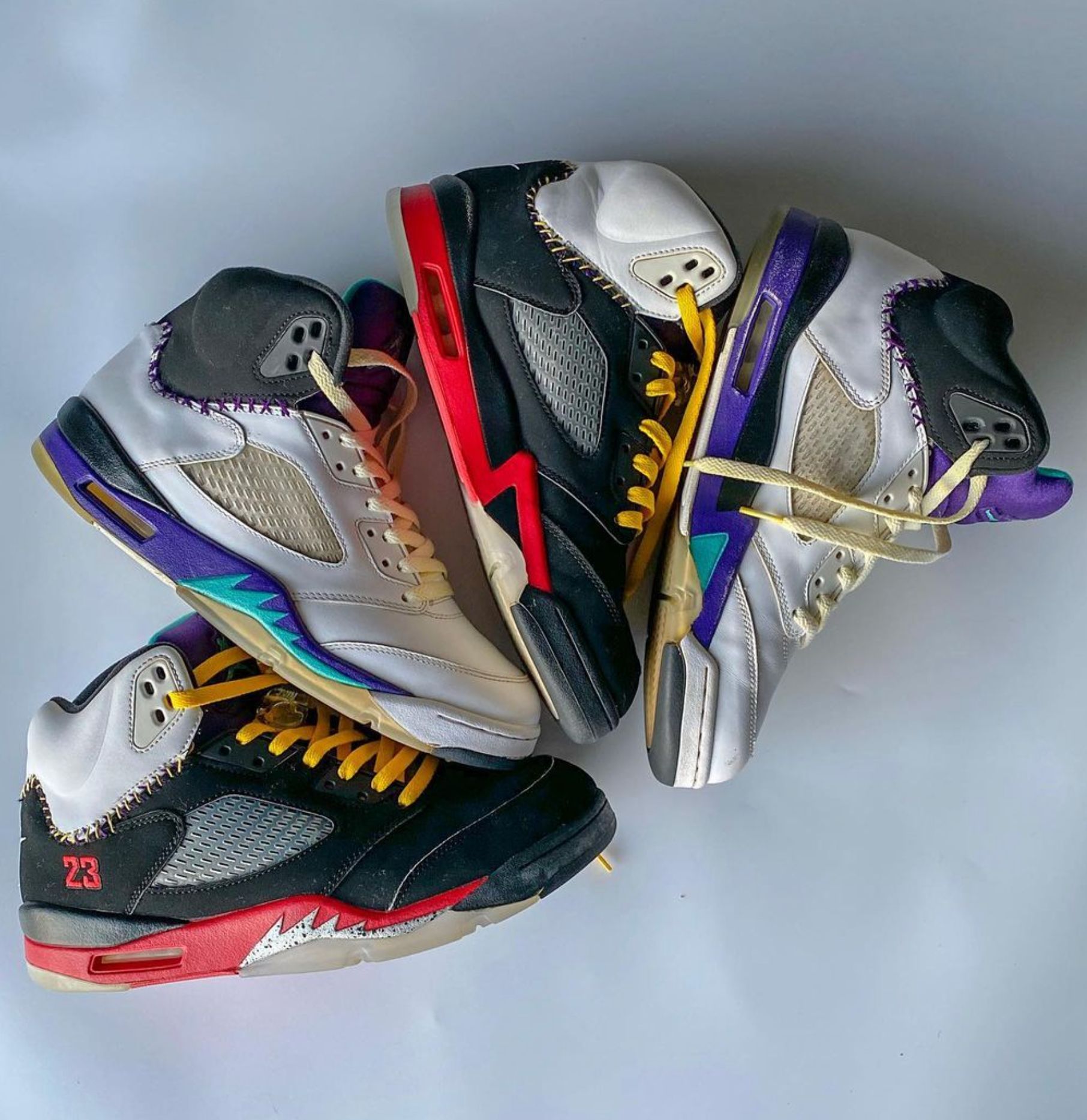 Jordan 5 Custom Grape Lakers 5's | Nard Got Sole Customs