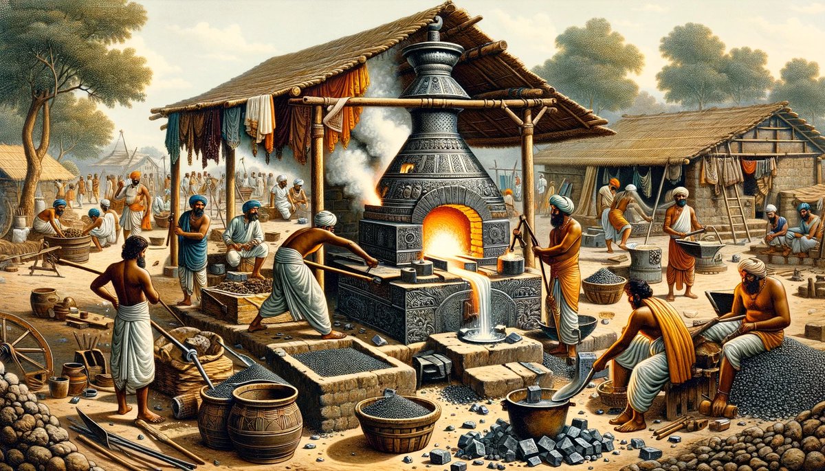 Metallurgy achievements from "Indian Science and Technology in the Eighteenth Century" by ...