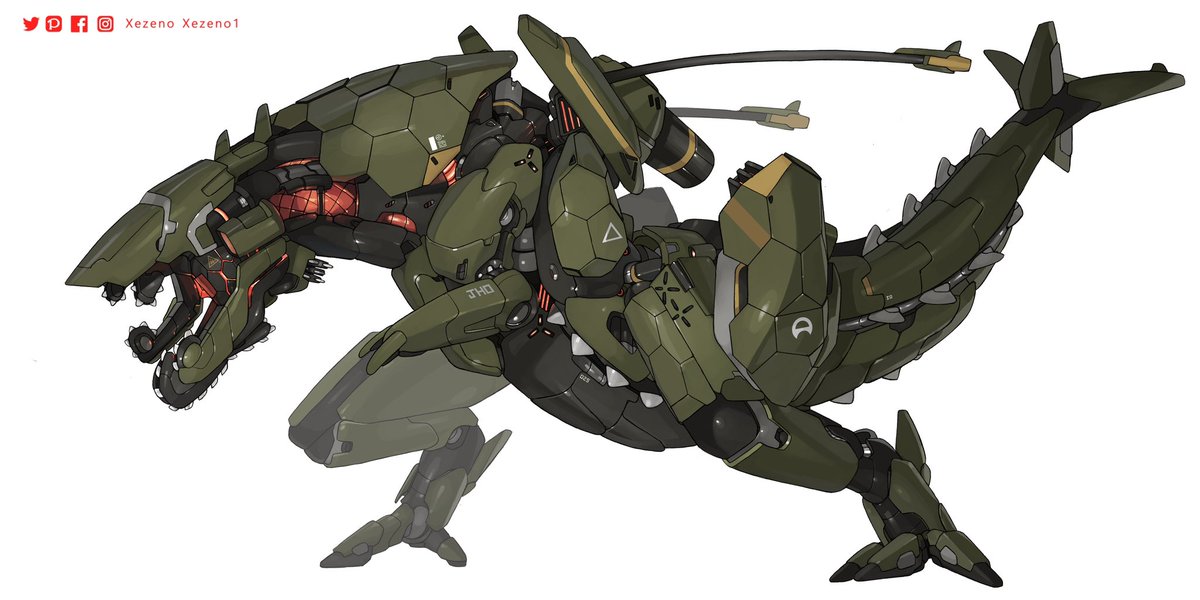 「Mecha Monster Hunter 」|Marcus Hiiのイラスト