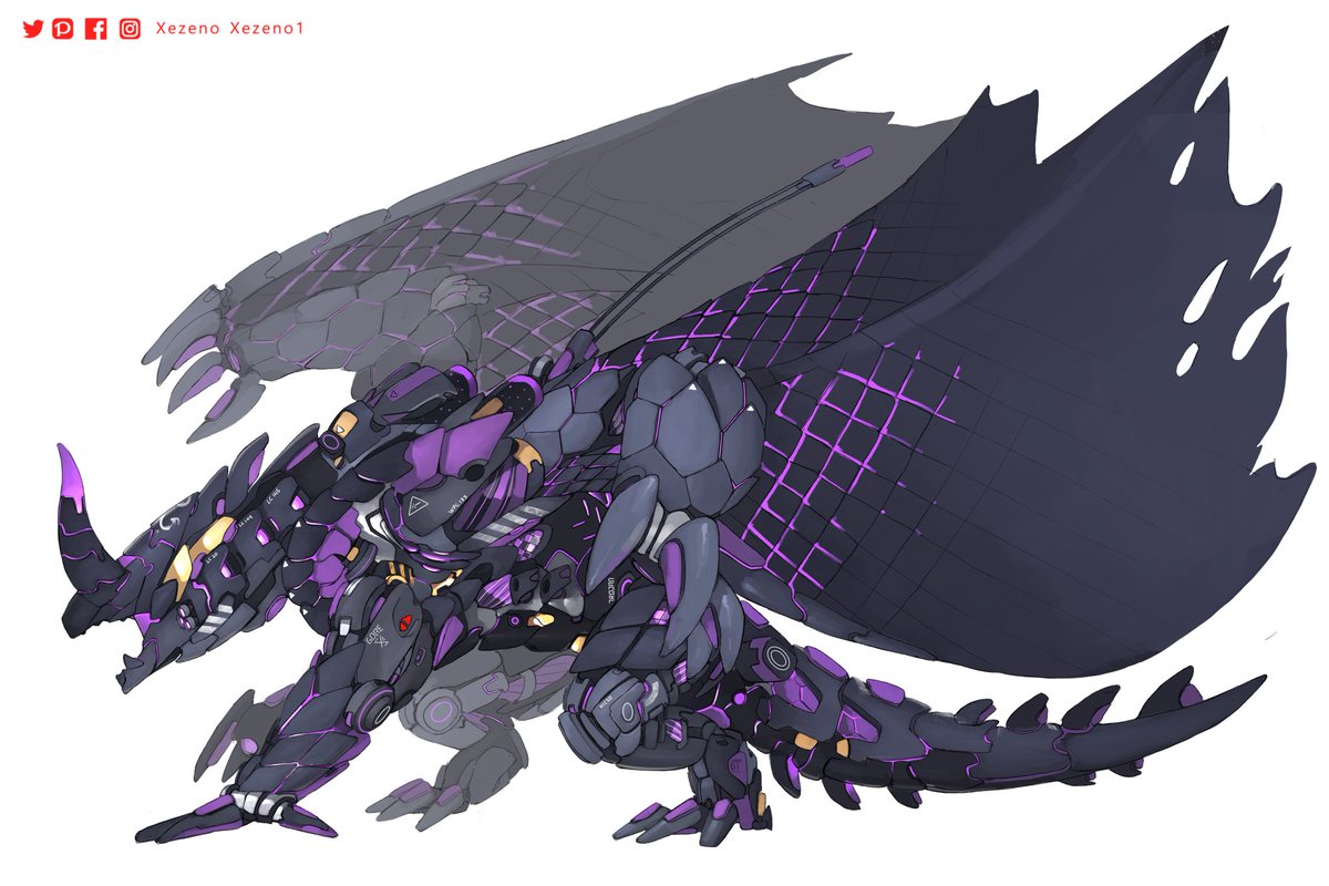 「Mecha Monster Hunter 」|Marcus Hiiのイラスト