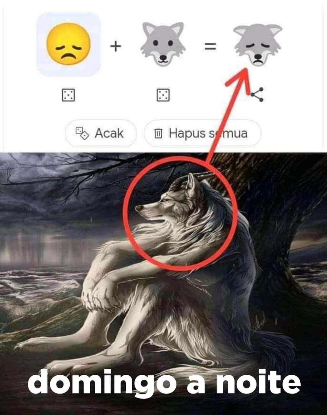 Lobo Solitario / Wolf Sitting Meme | Emo Wolf / Lobos Con Frases ...