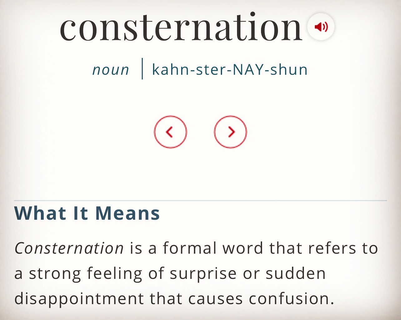 Consternation Meaning CONSTERNATION Definition | Cambridge English