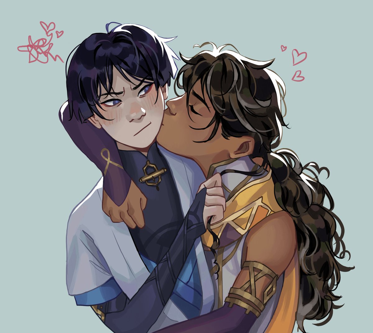 スカラマシュ(原神) 「*smooch* #sethoscara 」|Tadpole 🌸🐸のイラスト