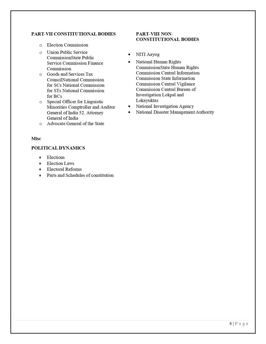 Chapter-Wise Short Notes of Indian Polity 👇 -A Must Bookmark 🔖📑 ...
