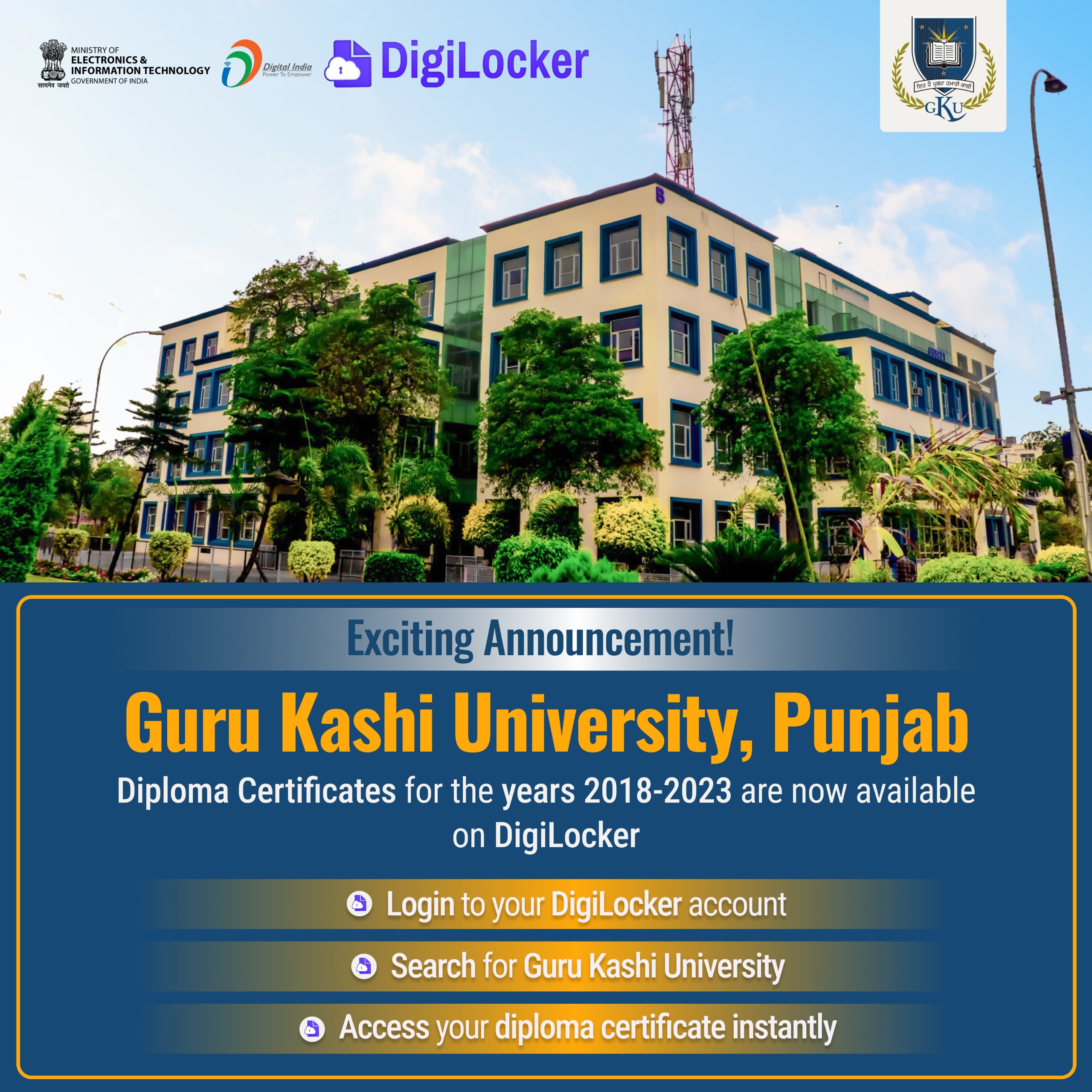 Guru Kashi University Logo Guru Kashi University In India