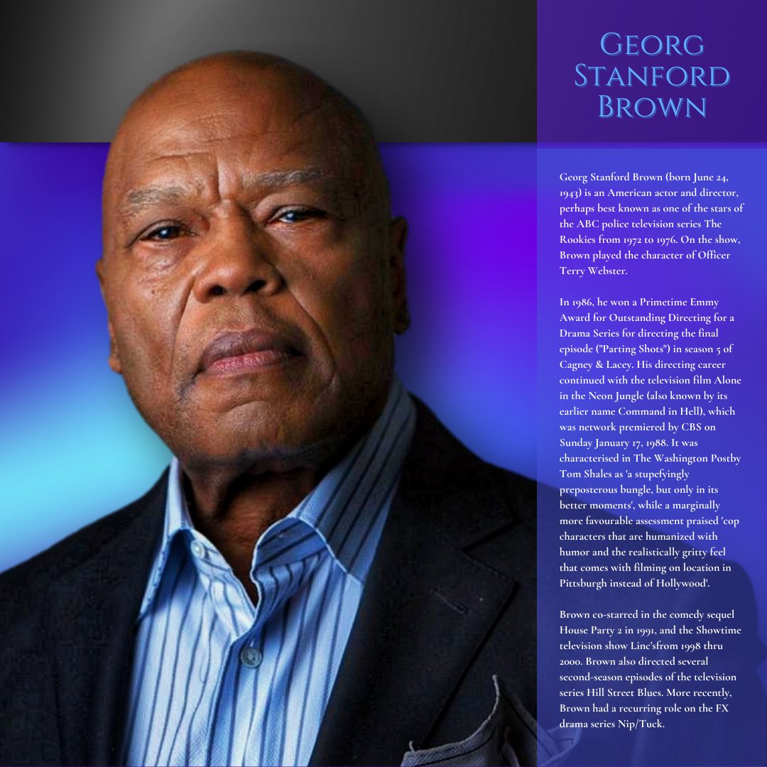 George Stanford Brown Georg Stanford Brown And Script Supervisor,