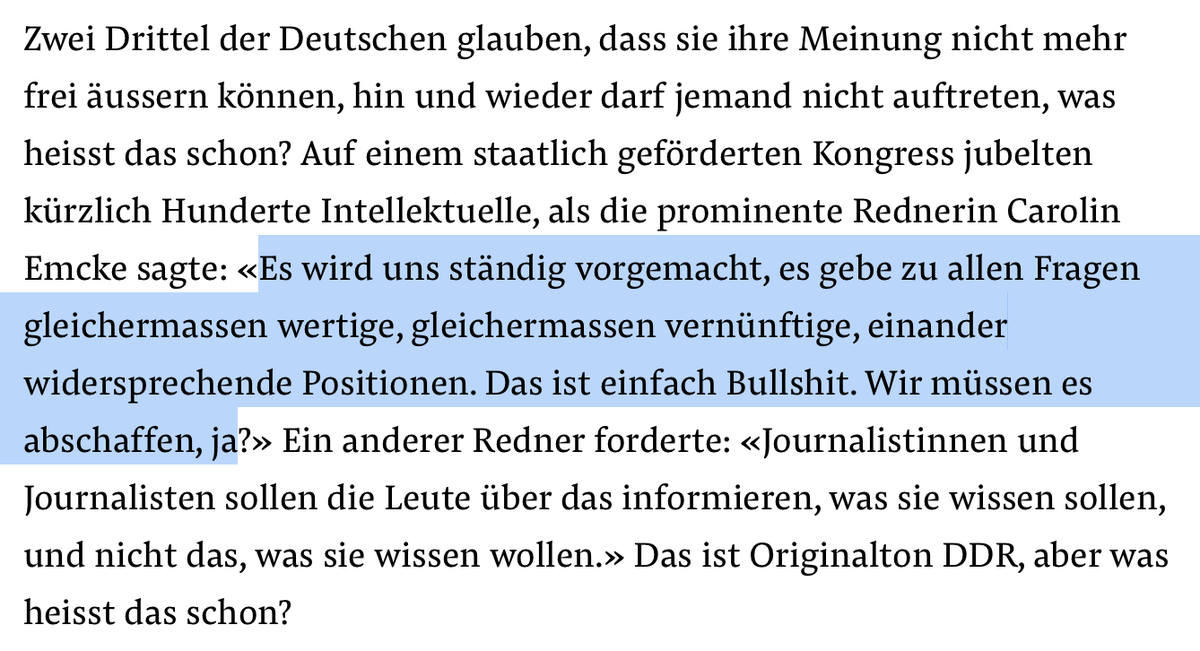 Harald #Martenstein wettert in der NZZ über die "Ahnungslosigkeit" und ...