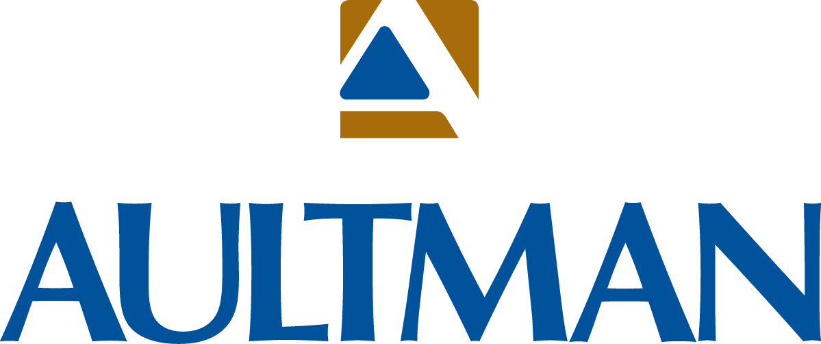 Aultman Hospital Logo Vintage Navy Blue Velva Sheen T Shirt Aultman