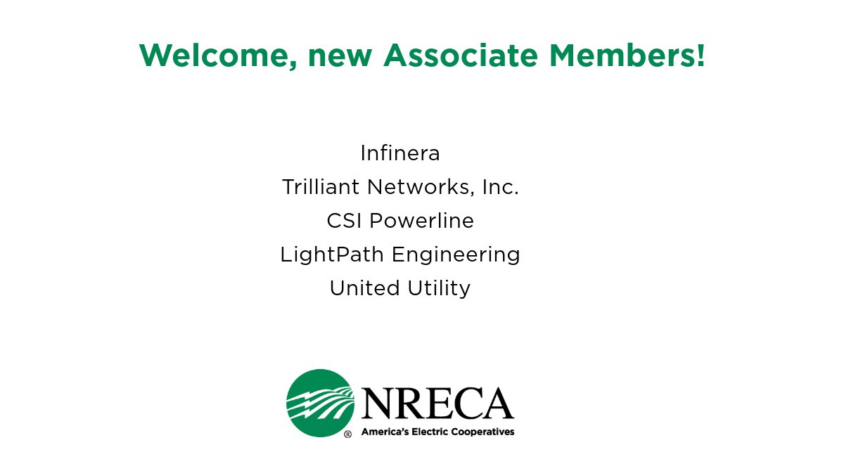 Trilliant Logo NRECA On X: "It's #NewMemberMonday Here At NRECA! We'd