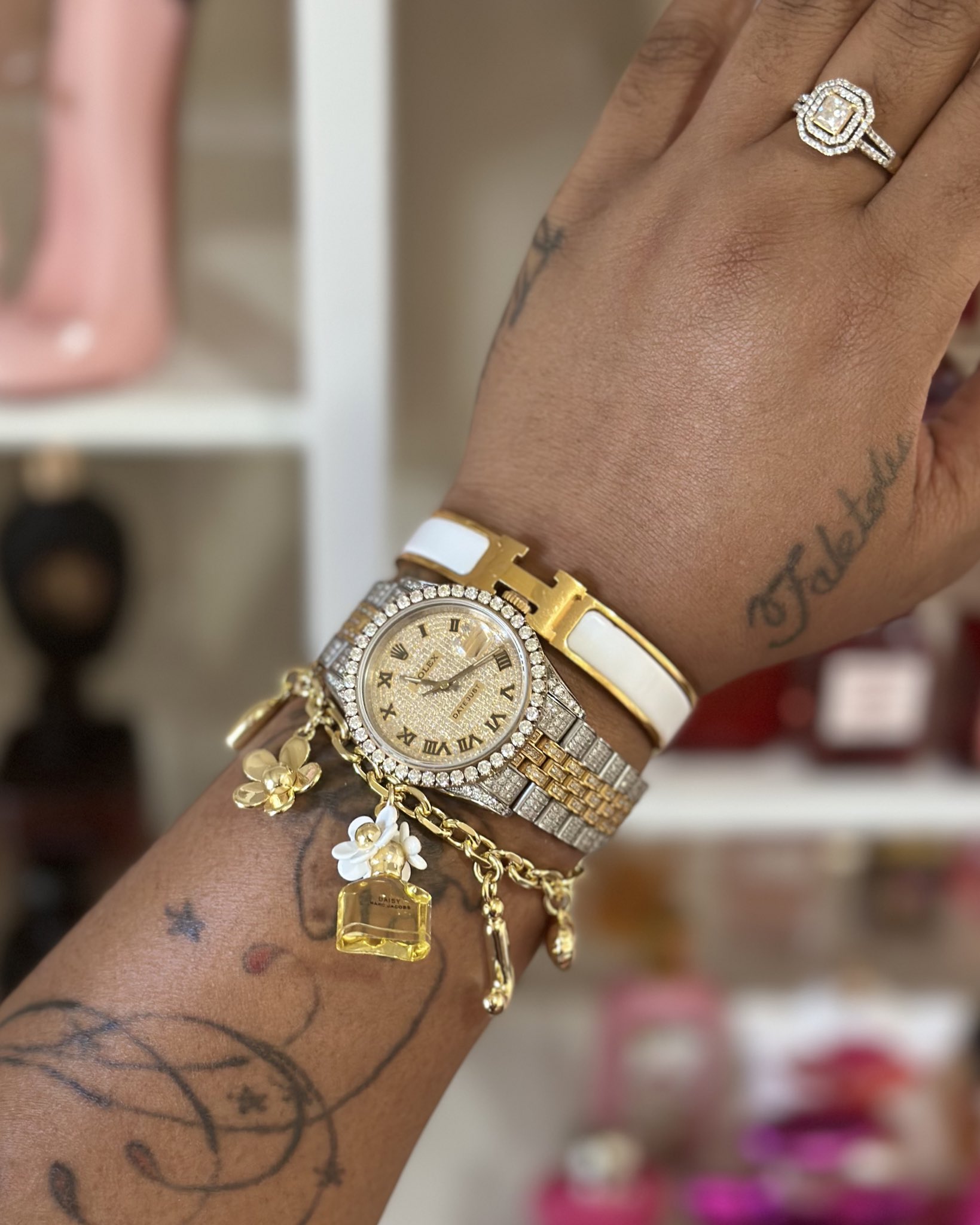 angel on X marc jacobs got some raw charm bracelets rn X