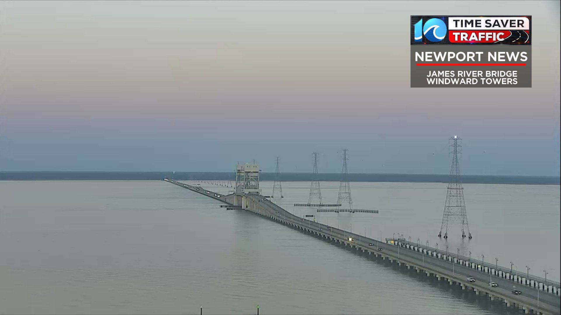 James River Bridge Bridge Over The James River, Newport News, VA Stock