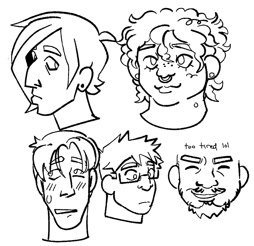 「random face doodles」💗💜💙 ˗ˏˋ Free 🇵🇸🍉´ˎ˗の漫画