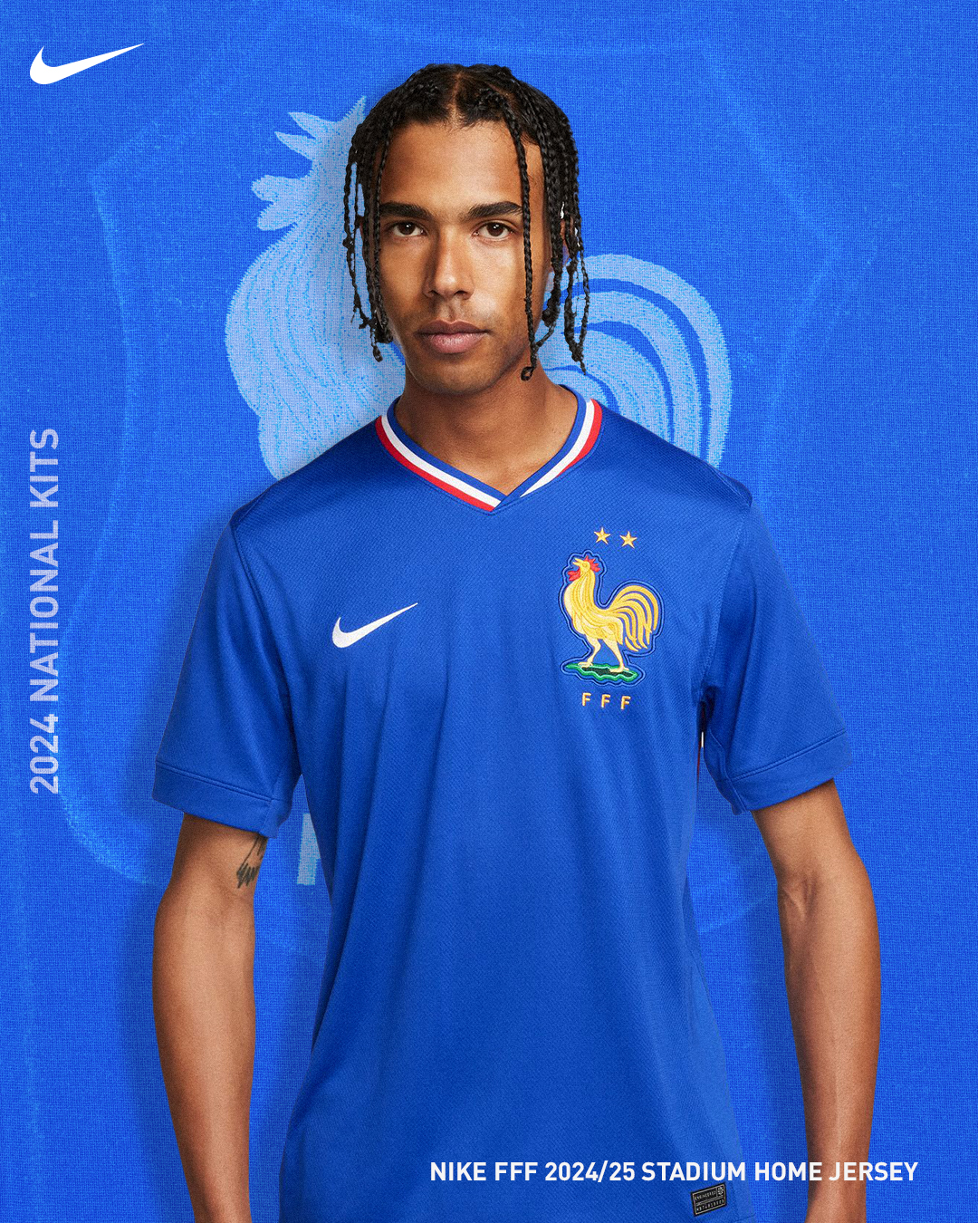 Fff Nouveau Logo Nike Adults France Travel Fleece Hoodie Black