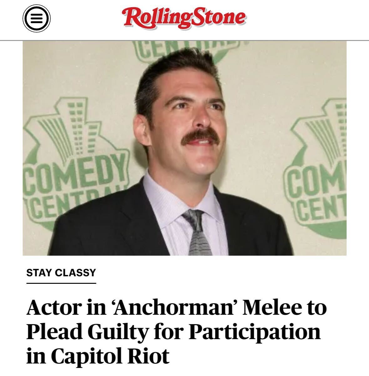 Jay Johnston Anchorman Actor Jay Johnston Charged For Alleged Role In