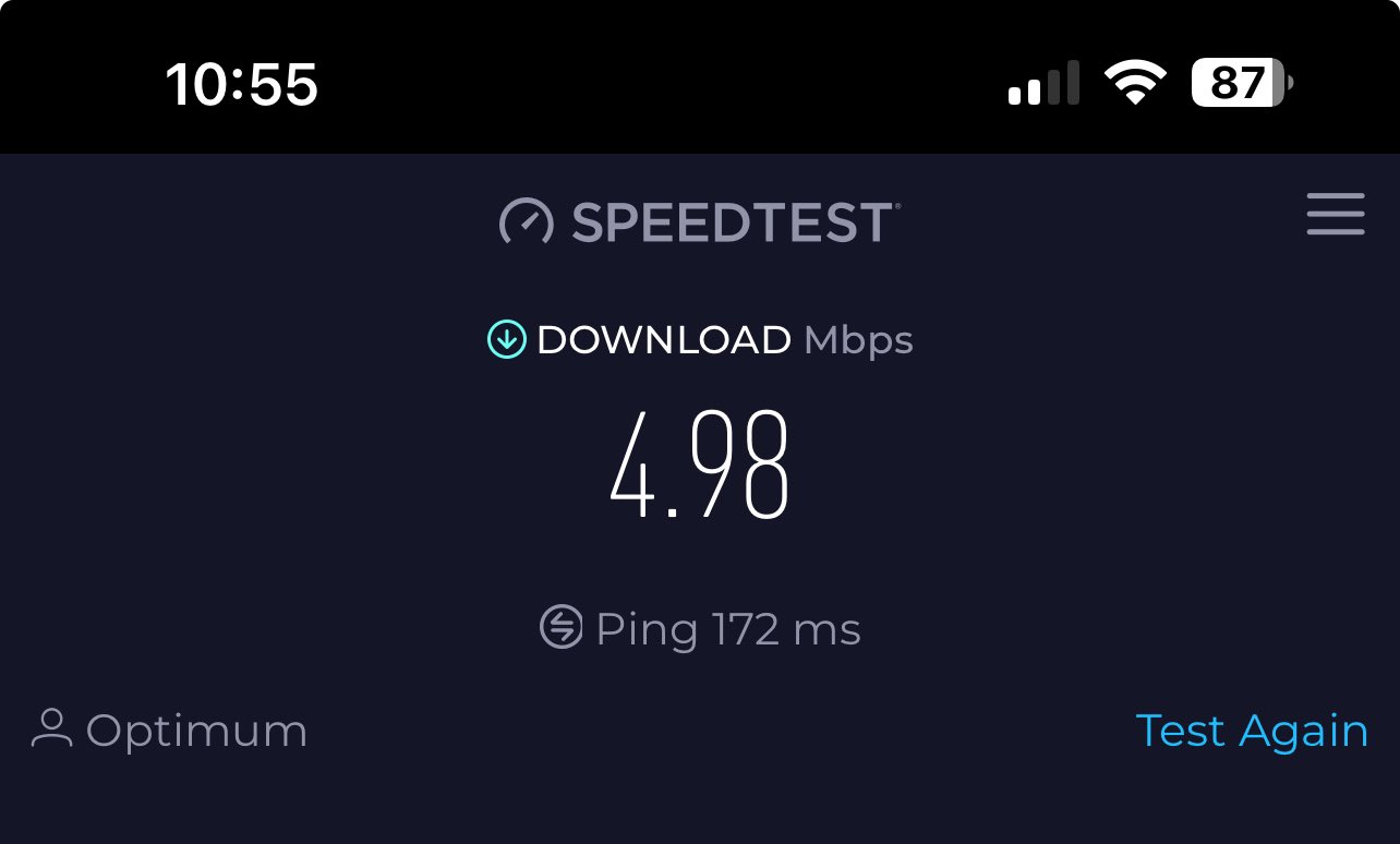 Optimum Speed Test