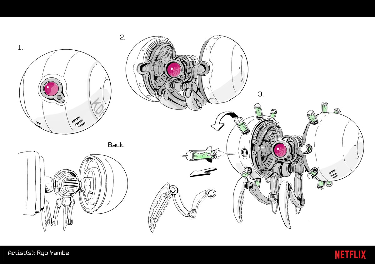 「KDF Drone designs I did for #UltramanRising. Please wathc it」Ryo Yambe ...