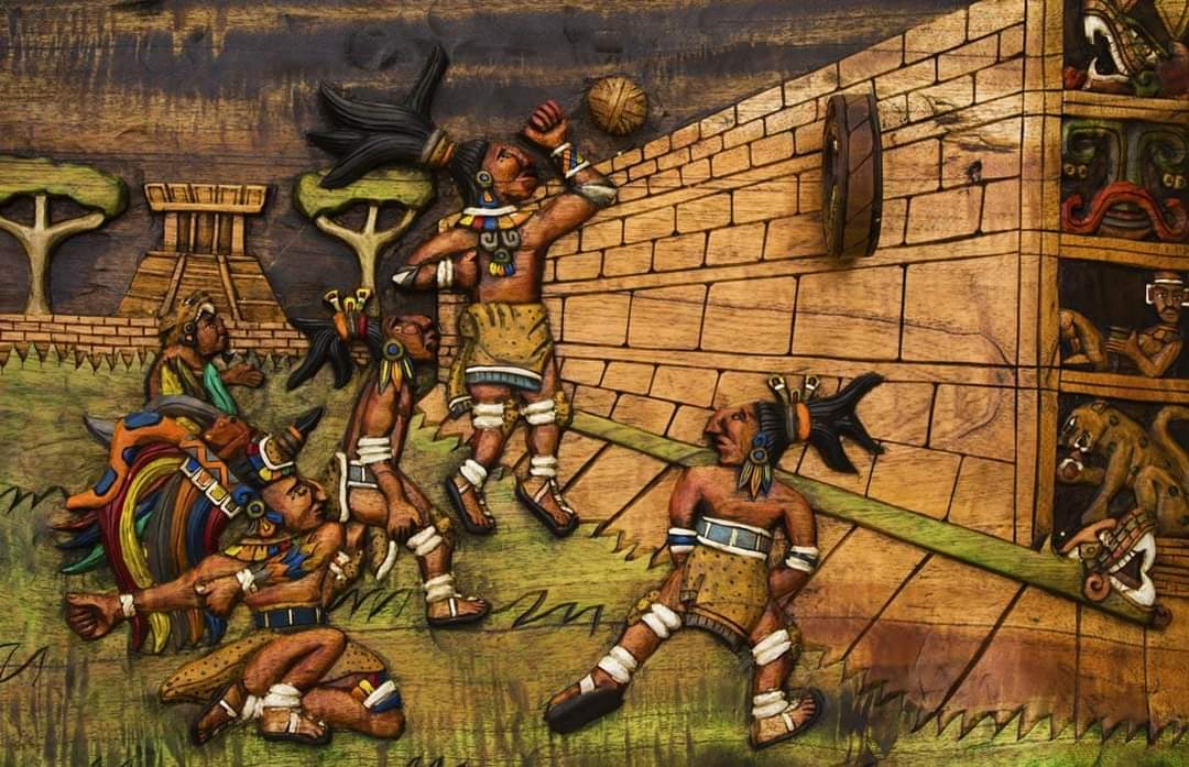 The Mesoamerican ballgame that the Aztec called ōllamalitzli (sometimes ...