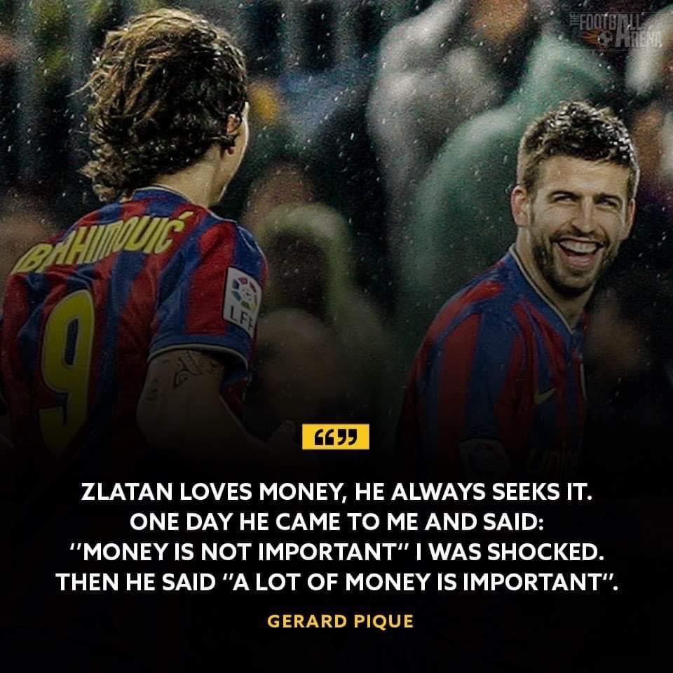 Zlatan Ibrahimovic Gerard Pique