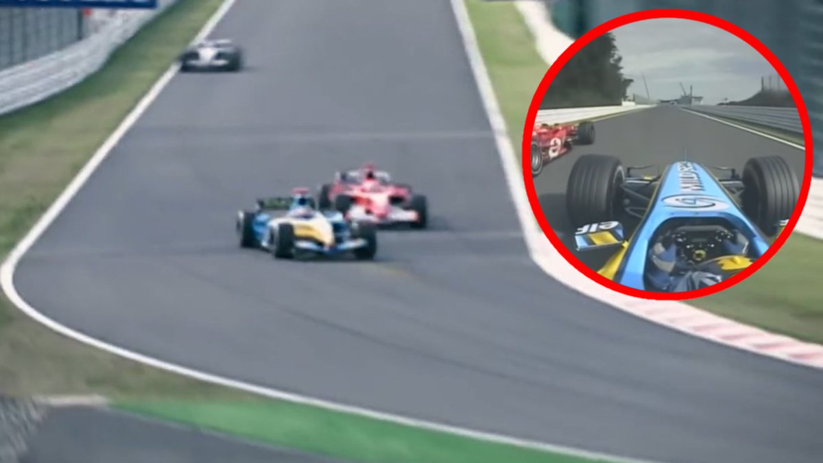 Fernando Alonso after THAT overtake on Michael Schumacher going into ...